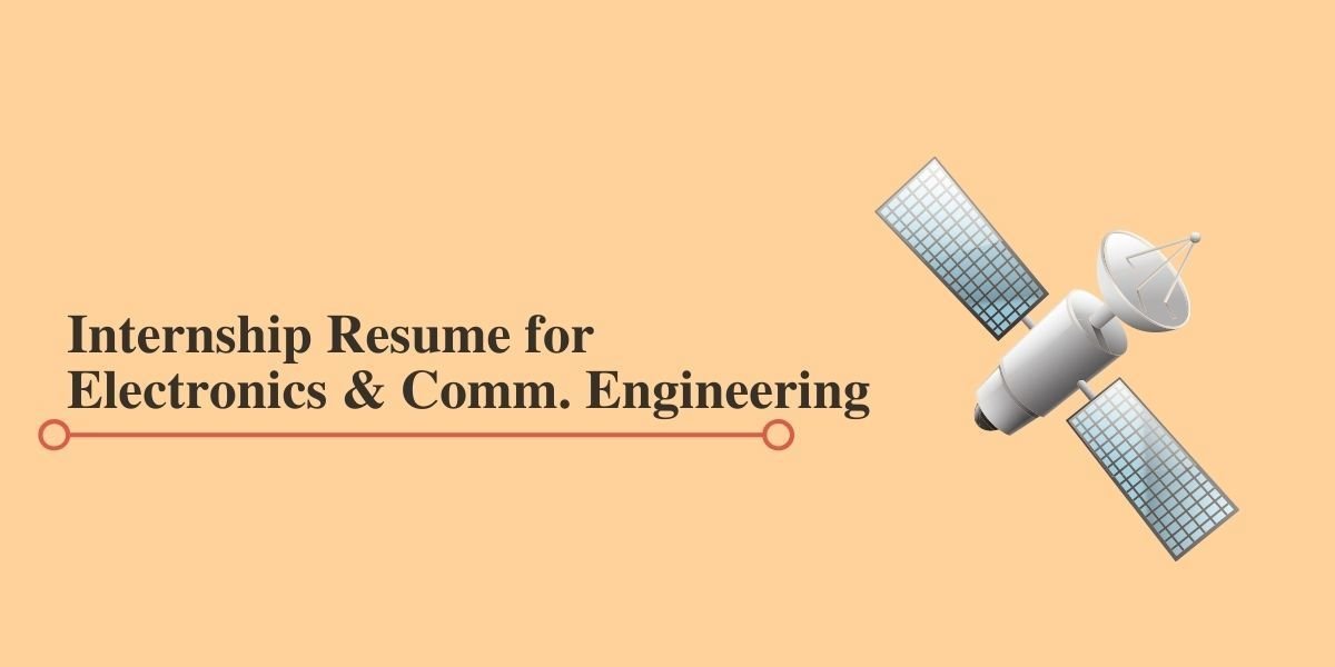 Sample Internship Resume for Electronics and Communication